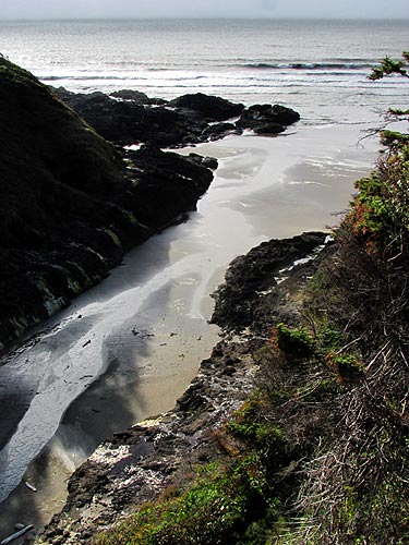 Cook's Chasm Walkway Near Yachats- Oregon Coast, Upper Lane County ...